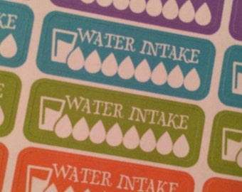 Unique water intake sticker related items | Etsy