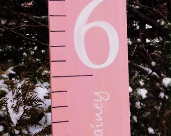 Pink growth chart | Etsy