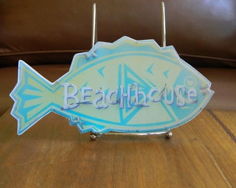 Exit to Beach Sign Photo on Wood by GulfPlanks on Etsy