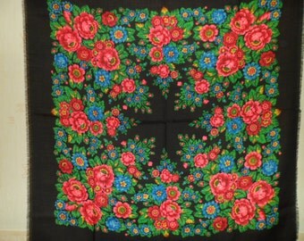 Babushka scarf | Etsy