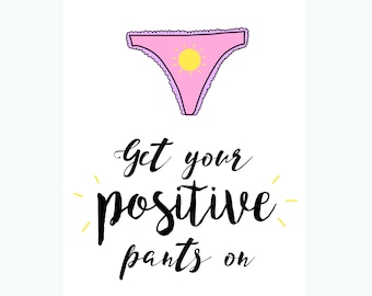 Positive pants | Etsy