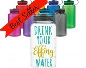 Motivational water bottle | Etsy