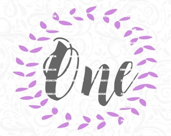 One birthday svg | Etsy