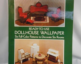 Unique doll house wallpaper related items | Etsy