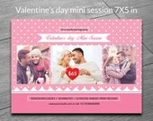 Items similar to Valentines Day Mini Session Template | Valentines day ...