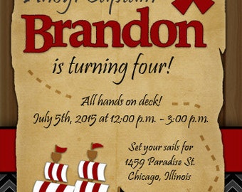 World Map Birthday Party Invitation printable birthday