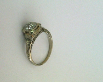 Diamond chip ring | Etsy