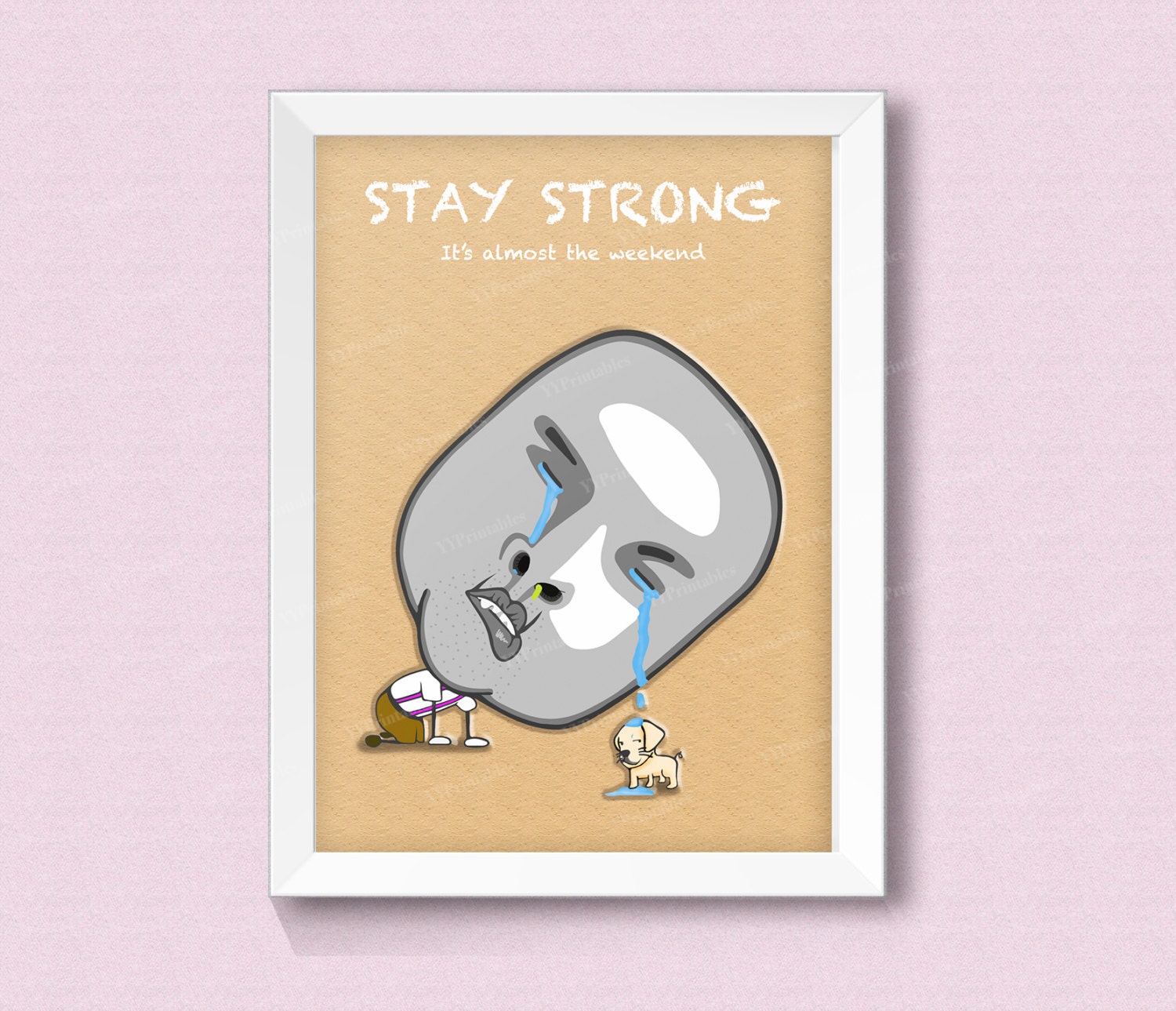 Stay Strong-Printable Art Funny Cute Inspirational by YYPrintables