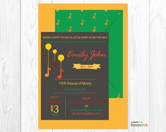 Musical invitation | Etsy