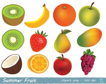 Summer food clipart | Etsy