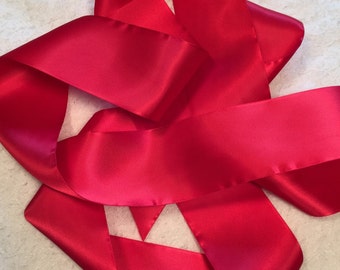 Red bridal sash | Etsy