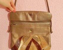 Unique metallic leather bag related items | Etsy