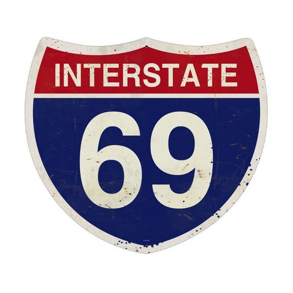 Interstate 69 Road Sign