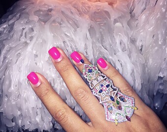 Full finger ring | Etsy