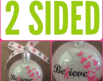 Items similar to Universal Cancer Ribbon Hand stamped with Cancer Color ...