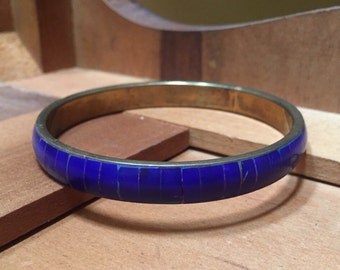 Royal blue bangle | Etsy