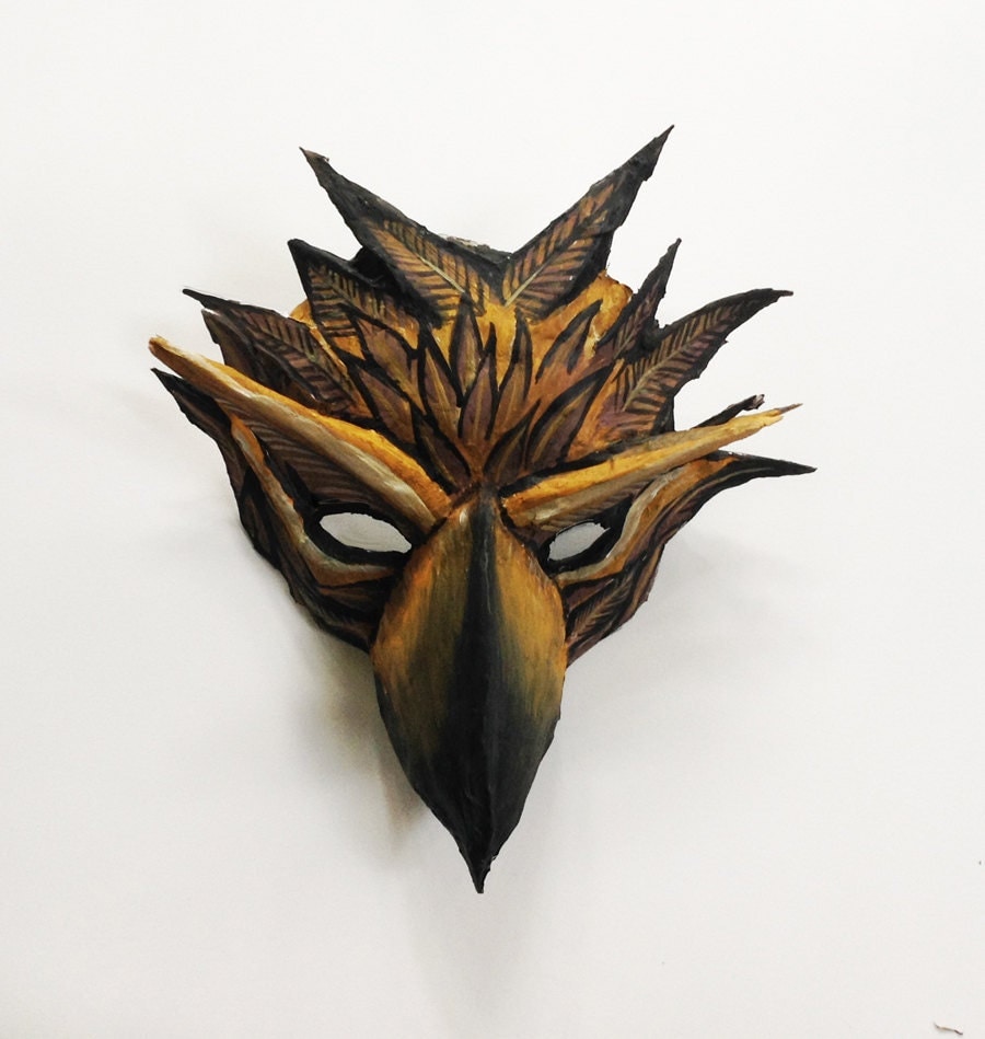 Hawk Mask mask bird of prey bird mask unique mask paper