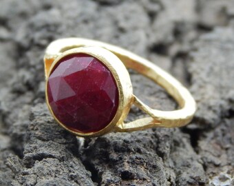 Unique small ruby ring related items | Etsy