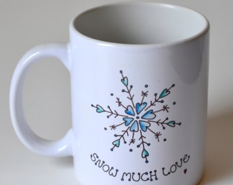 Snowflake mug | Etsy