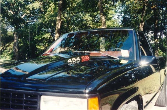 454 SS Chevy Truck HOOD DECALS for 90-91 Style Performance
