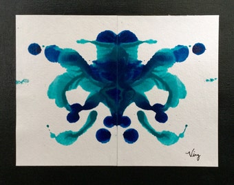 Acrylic ink painting | Etsy