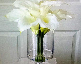 Silk flower arrangement | Etsy