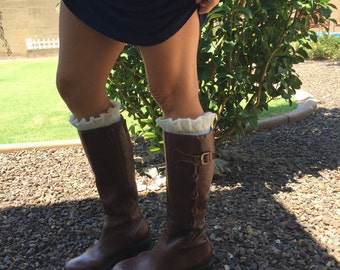 Ruffled boot socks | Etsy