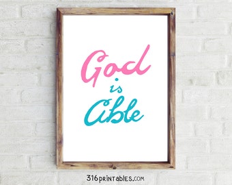 God is able | Etsy