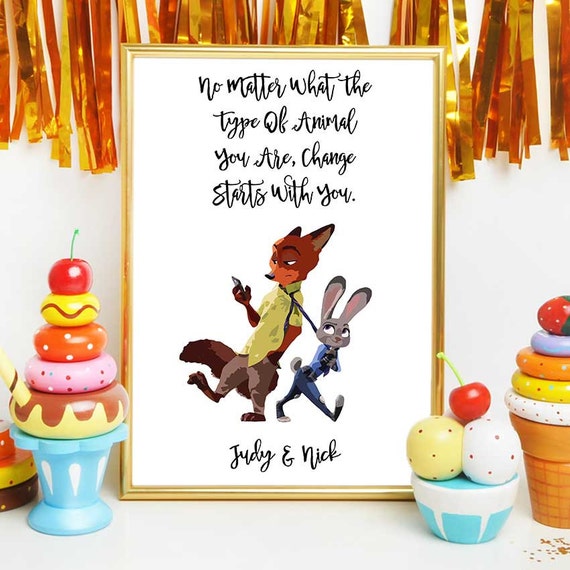 Nick Judy Zootopia Printables Zootopia Party Printables Disney Quotes