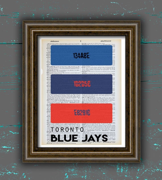 Toronto Blue Jays print HEX color code by NorthernLiberties