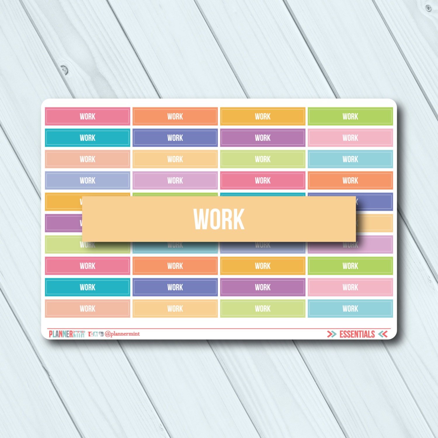 Work Header Planner Stickers Erin Condren Life Planner