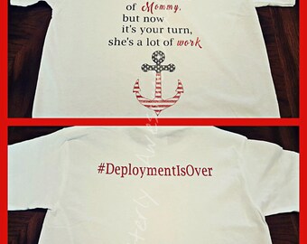 Deployment shirt | Etsy