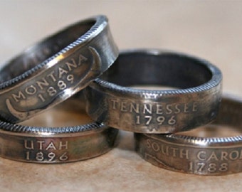 Texas coin ring | Etsy
