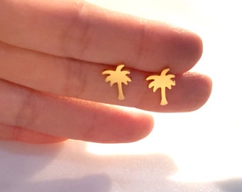Unique gold palm tree related items | Etsy