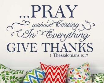 1 thessalonians 5 17 | Etsy