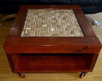 Wine cork table | Etsy