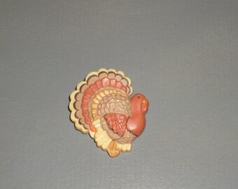 Items similar to Turkey Pin Hallmark Vintage Thanksgiving Plastic ...