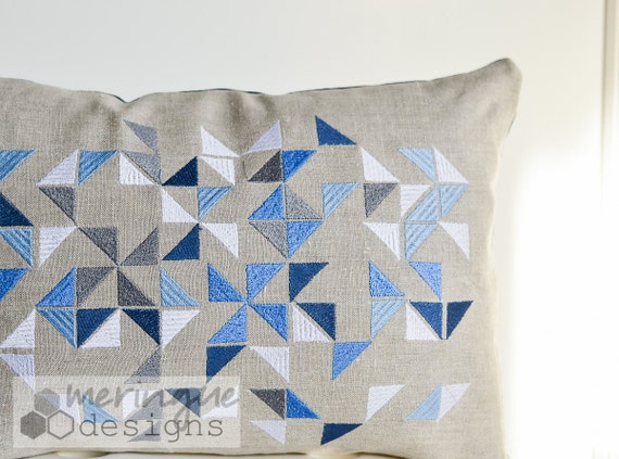 Triangles Scattered Machine Embroidery Designs