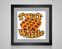 Unique twat waffle related items | Etsy