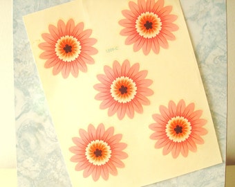Rickie Tickie Stickies flower power stickers by SunnyDayVintage