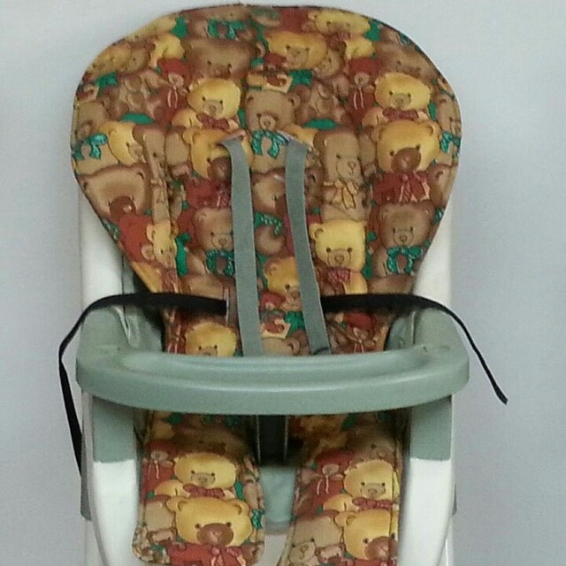 high chair pads handmade in USA by Sewingsilly on by sewingsilly