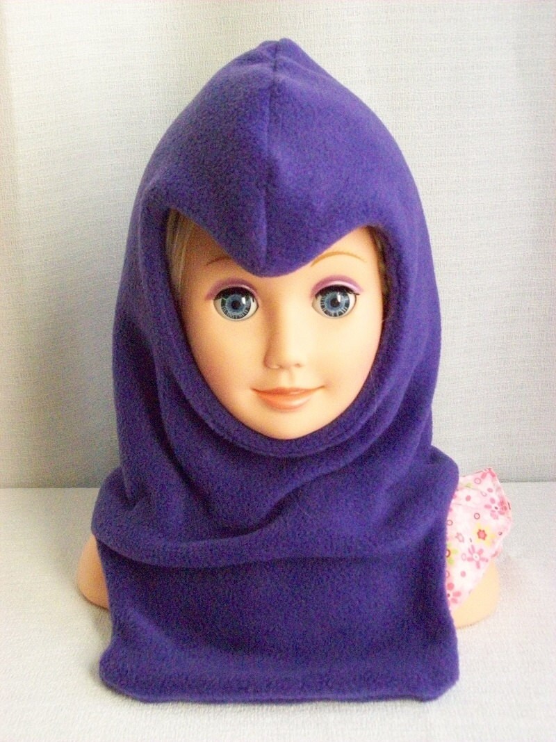 PURPLE Balaclava Open Face Fleece Balaclava Kids Balaclava