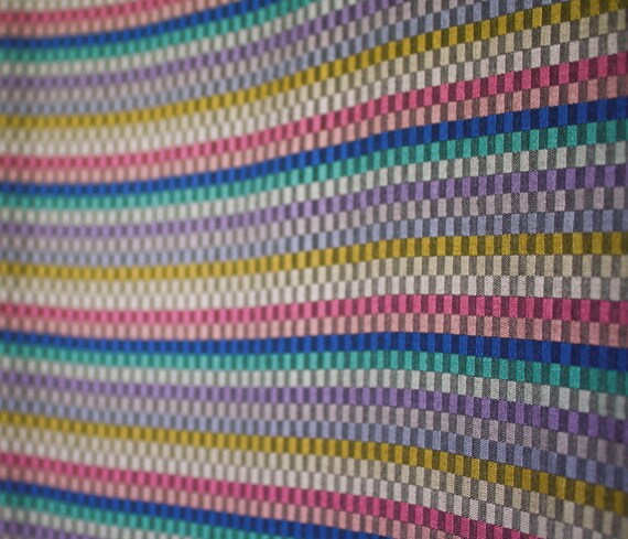 Checkered Stripe Pattern Fabric