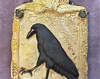 Raven tile | Etsy