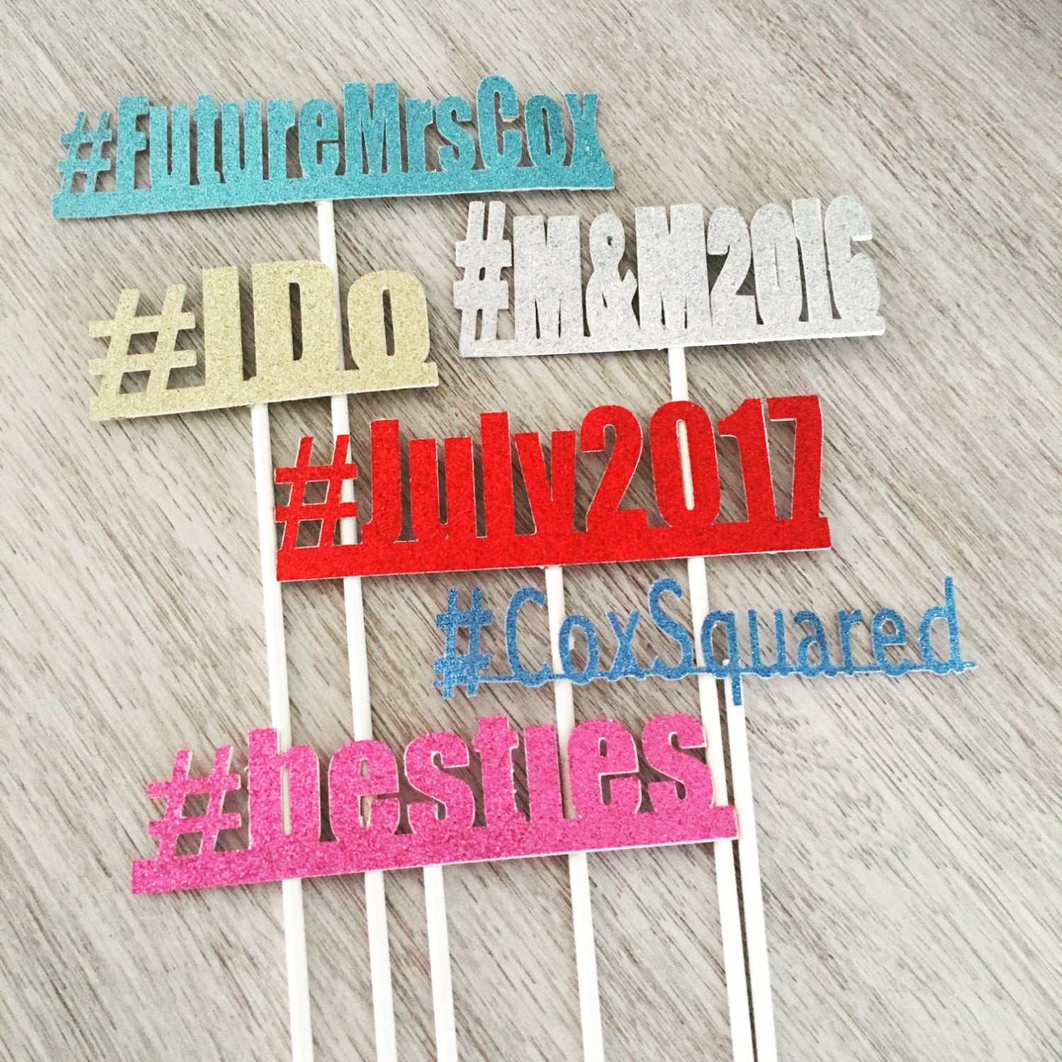 Photo Prop HASHTAG STICKS Wedding Photo Booth Props Birthday