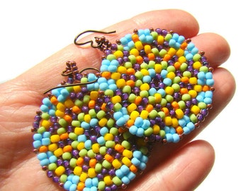 Seed bead mandala | Etsy