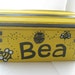 Personalized Wooden Bumblebee Treasure Chest Toy Keepsake Box