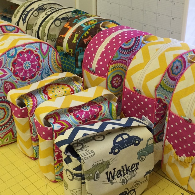 Toddler Backpacks and Lunch Bags by littlepacks on Etsy