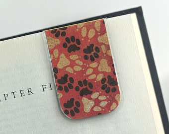 Paw print bookmark | Etsy