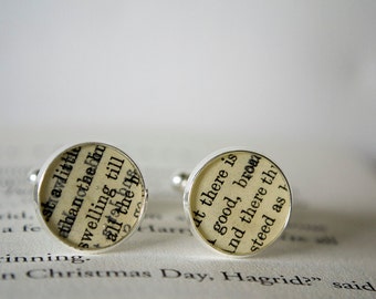 Book cufflinks | Etsy